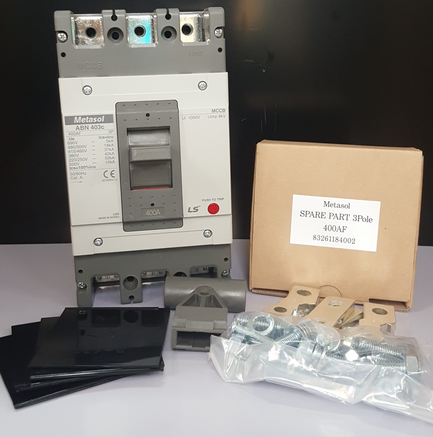 LS MCCB 300A 400A 37KA 65KA 3POLES ABN403C AHB403C METASOL | Lazada