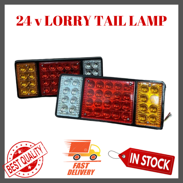 12V 24V LORRY TAIL LAMP LORI LAMPU BELAKANG FOR SHILIDUO ISUZU NPR NHR ...
