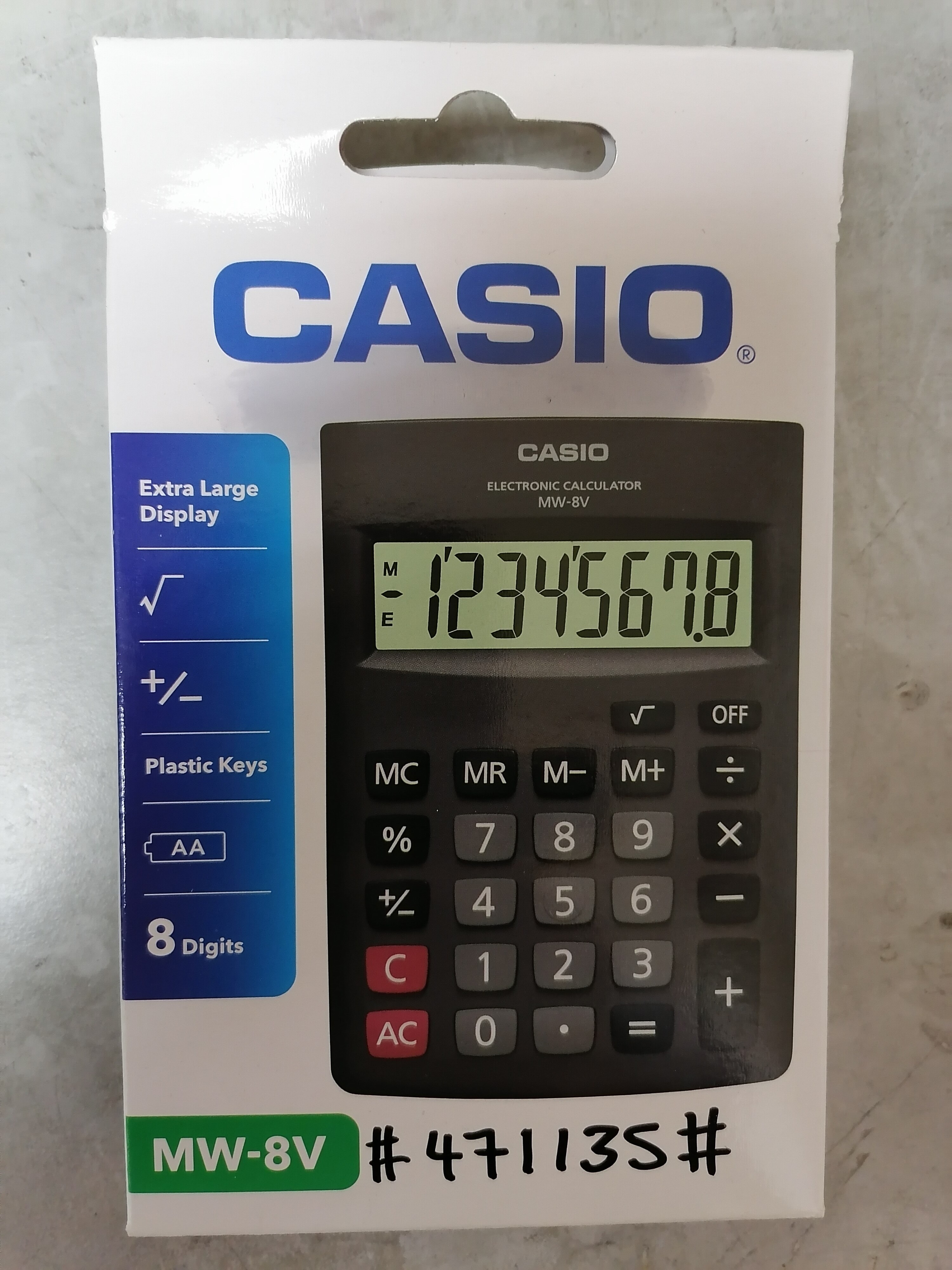 Casio MW-8V electronic calculator | Lazada