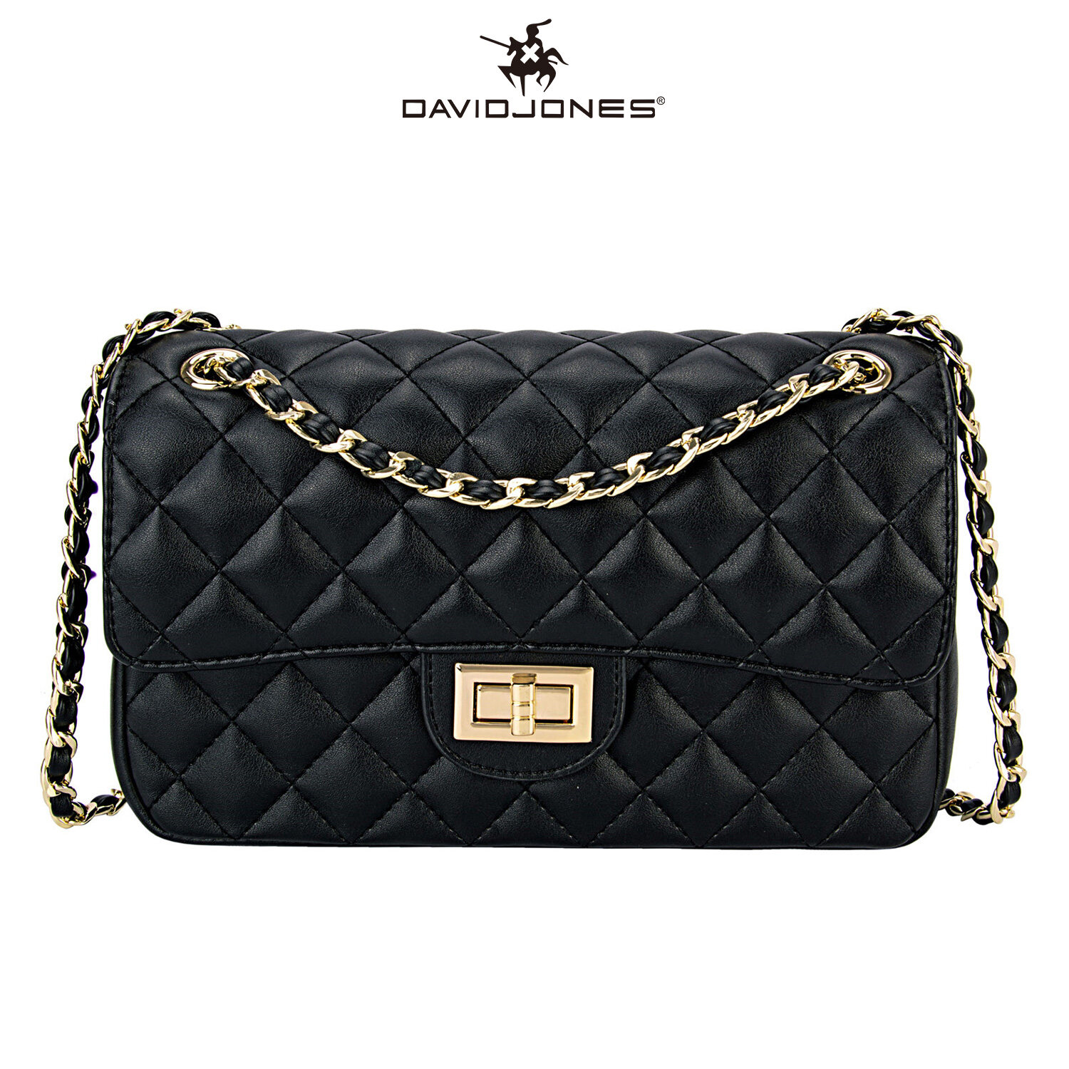 David Jones Parisกระเป๋าสะพายกระเป๋าหนังPuหญิงกระเป๋าสะพายข้างขนาดเล็กLadyกระเป๋าถือ - David ...