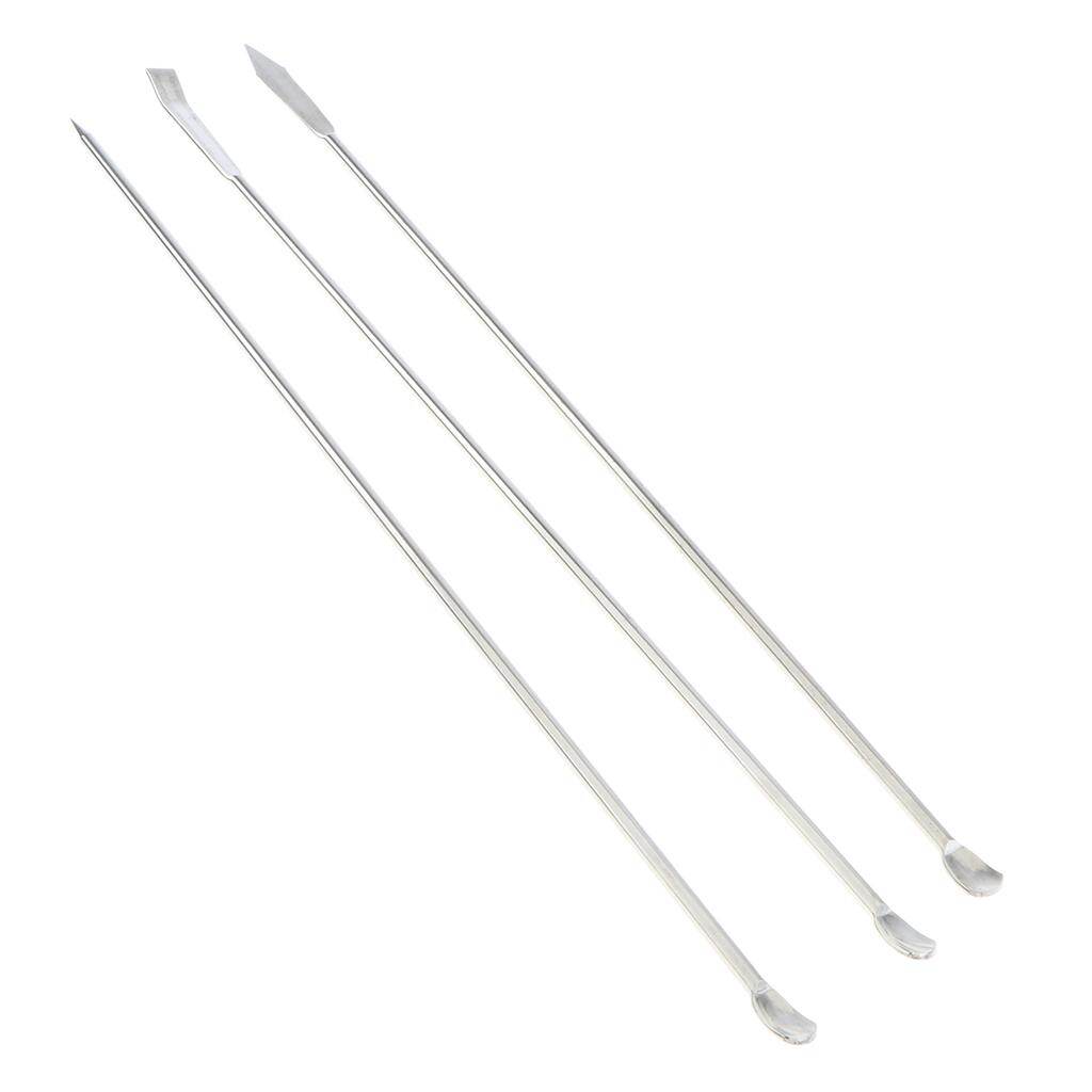 CCClever 3x Stainless Steel Micro Spoon Spatula Set for Laboratory ...