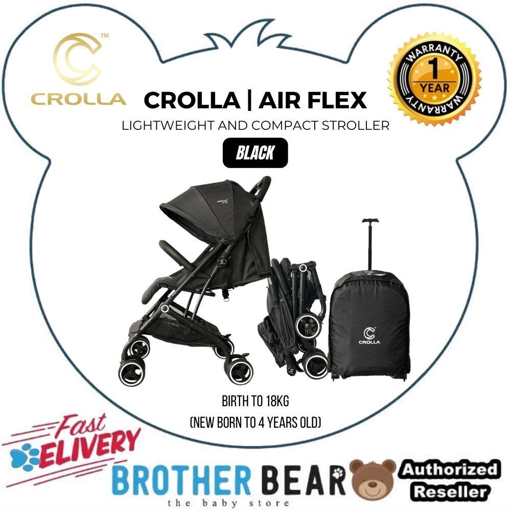 Crolla Air Flex Stroller - Red/Black | BROTHER BEAR® | Lazada