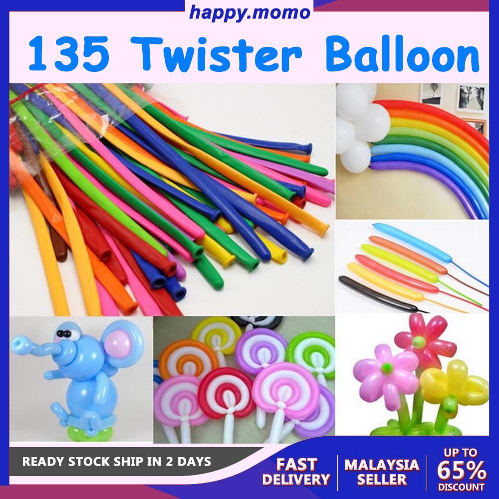 135 Latex Long Balloon Modelling Twisting Clown Twister Belon Panjang ...