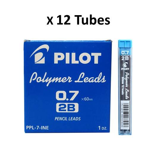 Pilot Polymer Pencils Leads (2B) 0.5/0.7mm - (12 tubes/ 1box ...