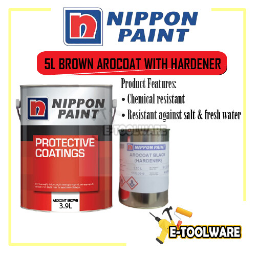 5L Nippon Paint Arocoat Brown And Black | Lazada