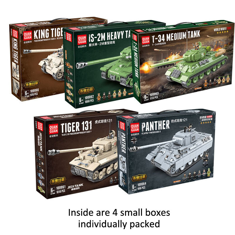 ALPACA Legoing Tank Model Building Blocks Toys With Mini Figure ...