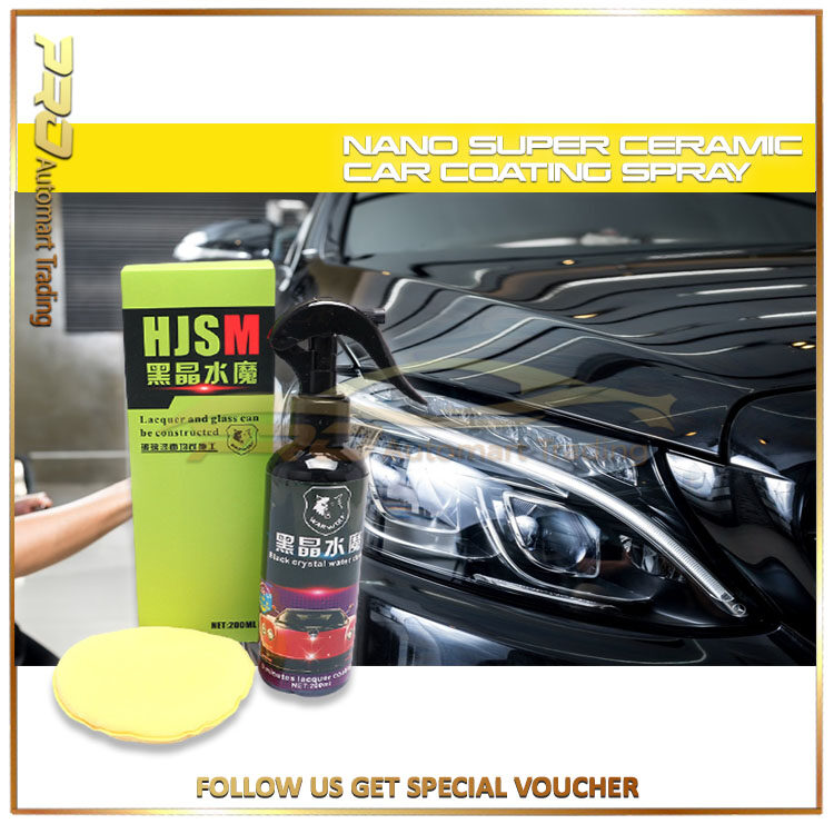 Nano Super Ceramic Car Coating Spray Paint Crystal Nano Nanotech 200ML ...