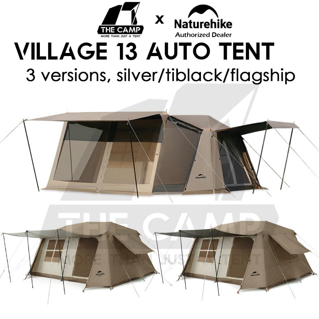 Naturehike Village 13 Auto Tent Automatic Flagship Ti Black Naturehike Village 13 Auto Tent Automatic Flagship Ti Black