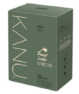 [MAXIM] KANU Decaf Latte 10T / 30T | Korean Instant Stick Coffee | Lazada