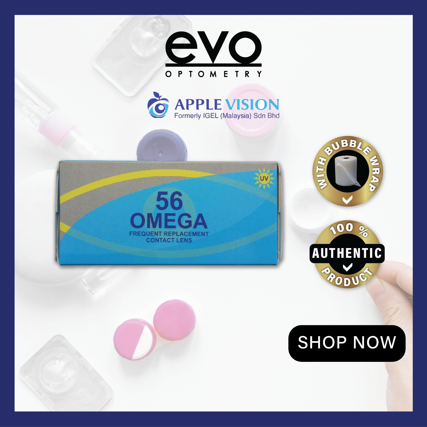 evo IGEL OMEGA 56 Monthly Contact Lenses (2 pcs) | Lazada