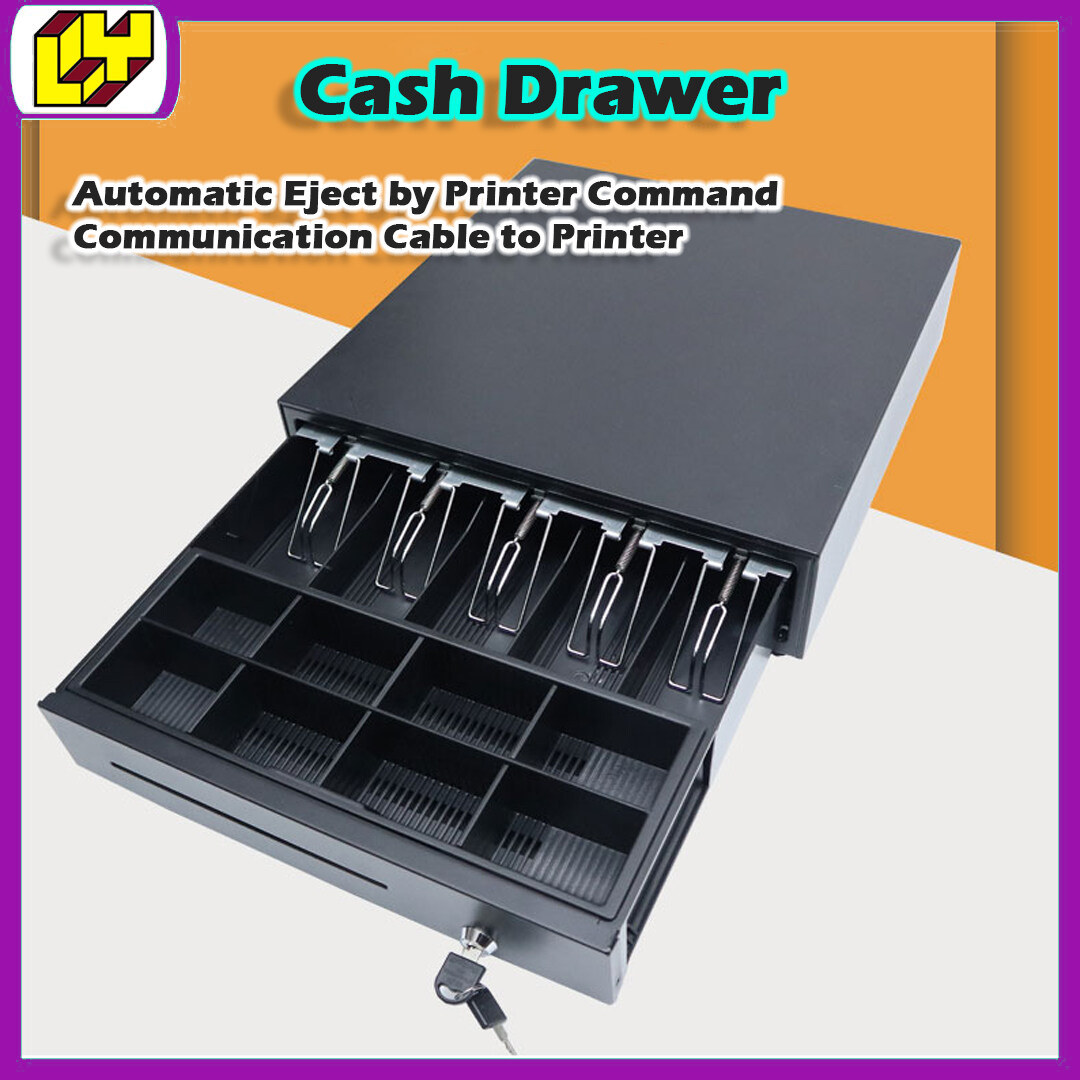 Cash Drawer Cash Tray Retail Store POS System 5 Bill 8 Coin RJ45 Auto ...