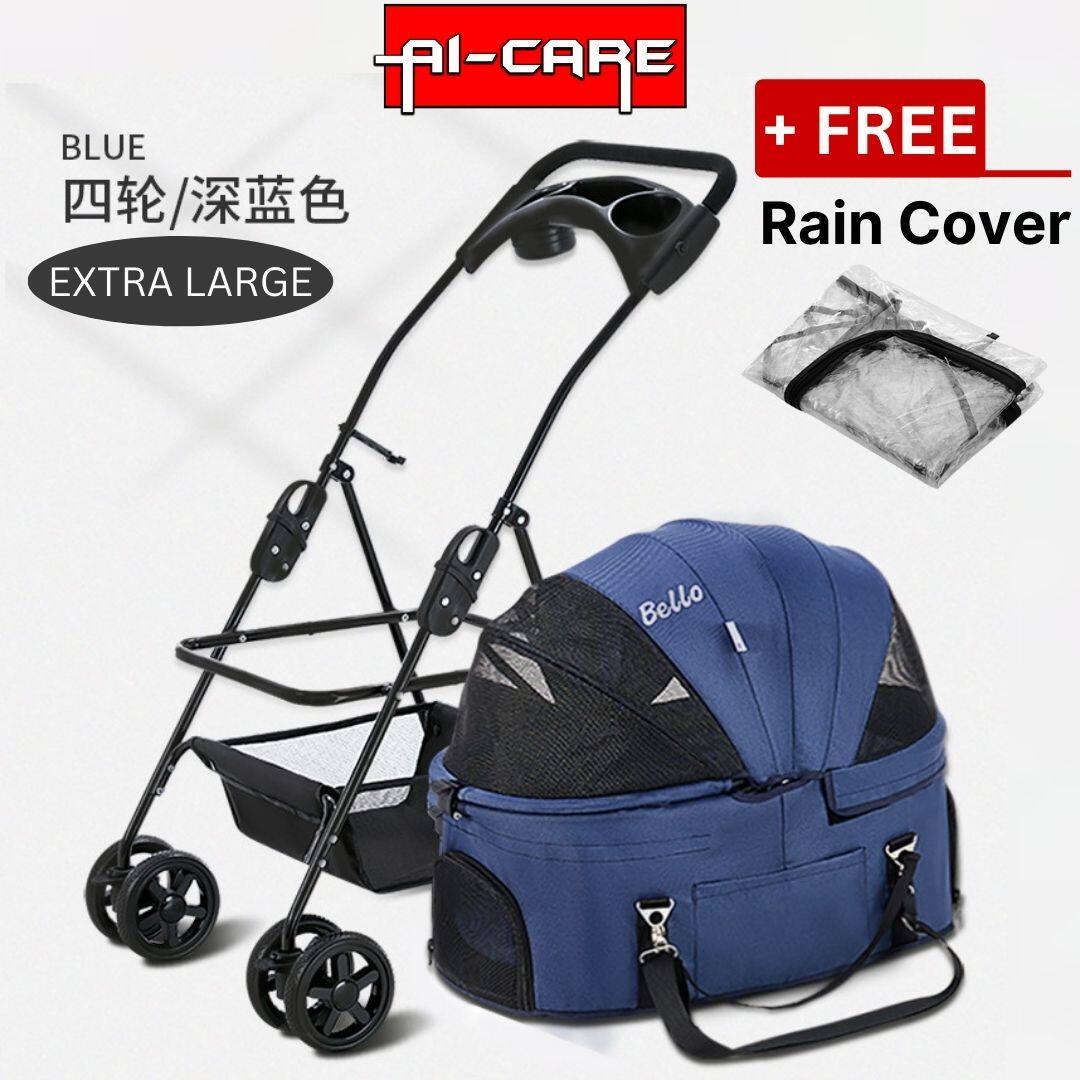 (Ready Stock) BELLO Original Pet Stroller Modern 2in1 Trolley Foldable ...