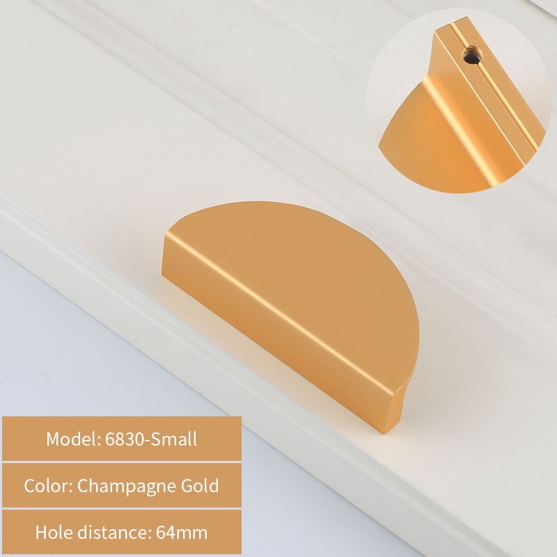 Onward Modern simple round cabinet, wardrobe profile handle, janou ...