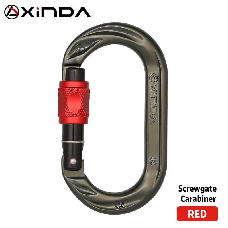 XINDA Outdoor O-shape carabiner 24kN 7075 aluminum oval hook rock ...