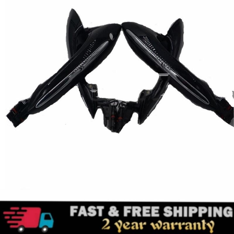 สีดำสีสบายประตูเข้าบ้าน Handle สำหรับ BMW 5 Series F11 520d 520i 523i ...