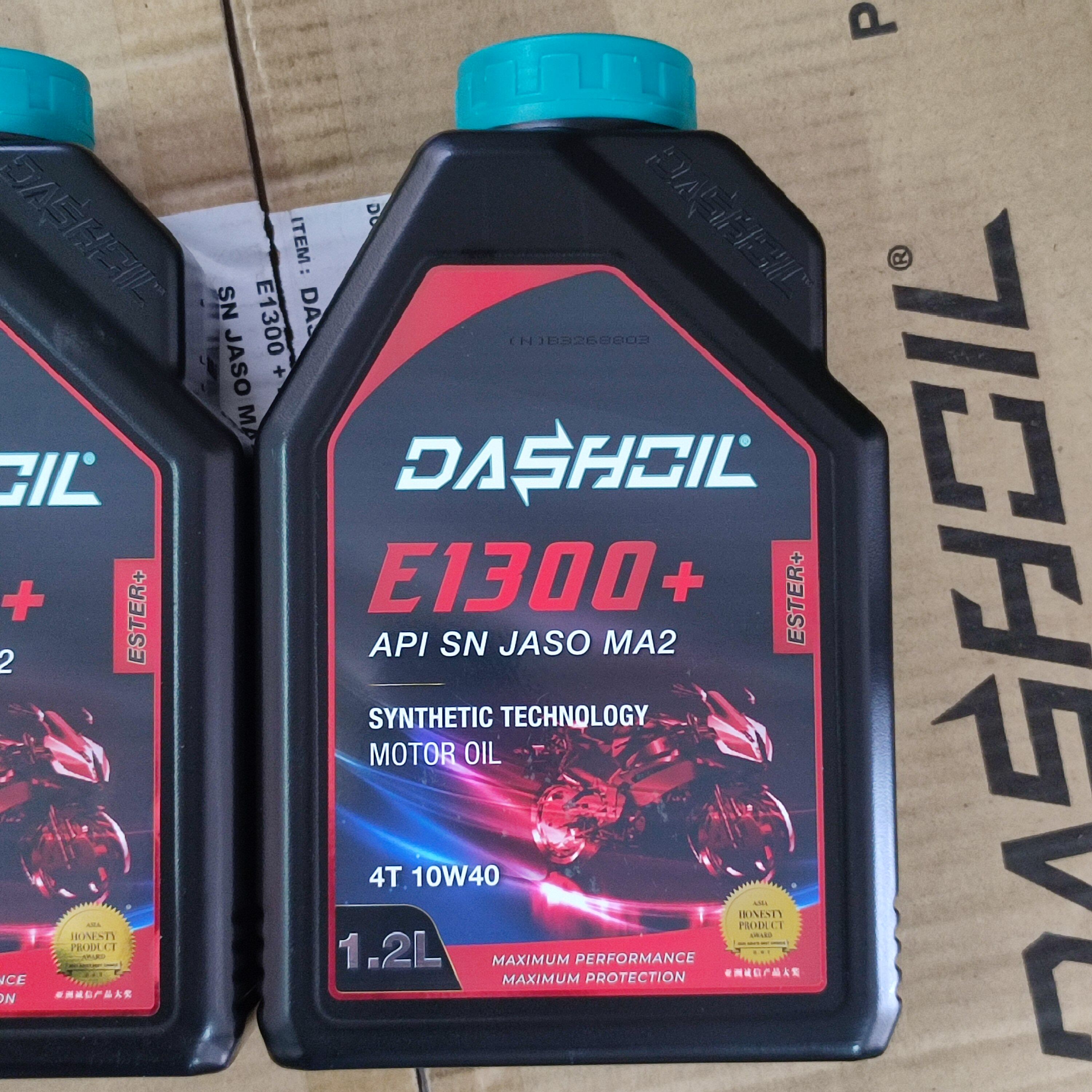 DashOil Ester+ E1300+ 4T 10w40 1.2L Semi Synthetic SN Motorcycle Engine ...