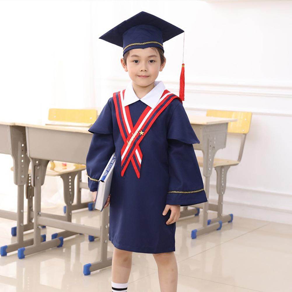 Kids High-quality Primary School Graduation Gown Matching Cap Boys ...