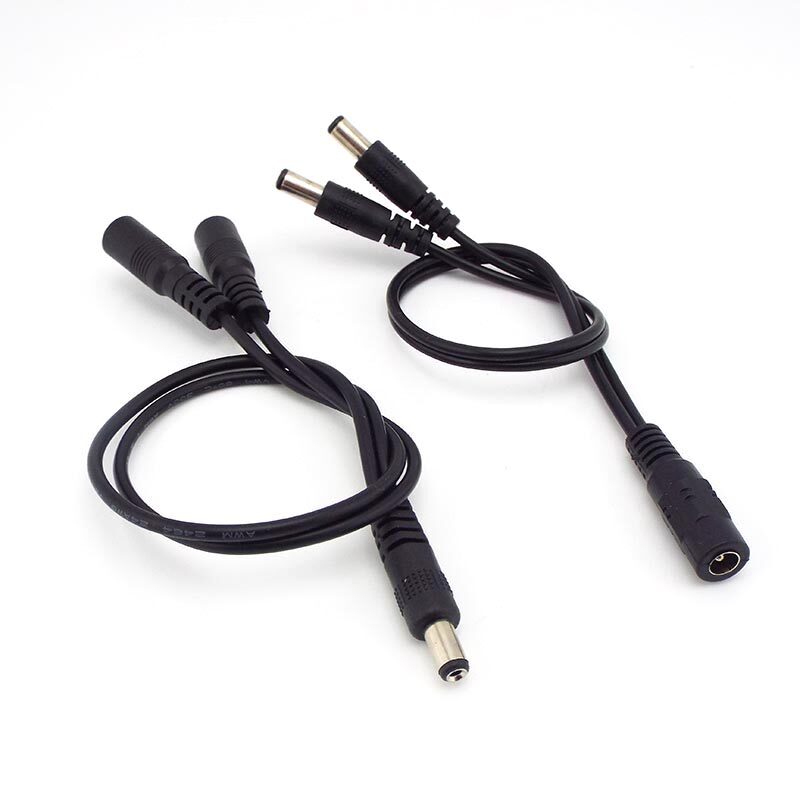 1ถึง2 Way DC Power Supply Cable 5.5X2.1Mm Male To Female Jack Plug ...