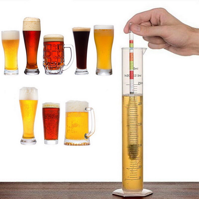 เครื่องวัดระยะ Triple Scale Hydrometer Self ไวน์กลั่นสำหรับ Home Beer ...