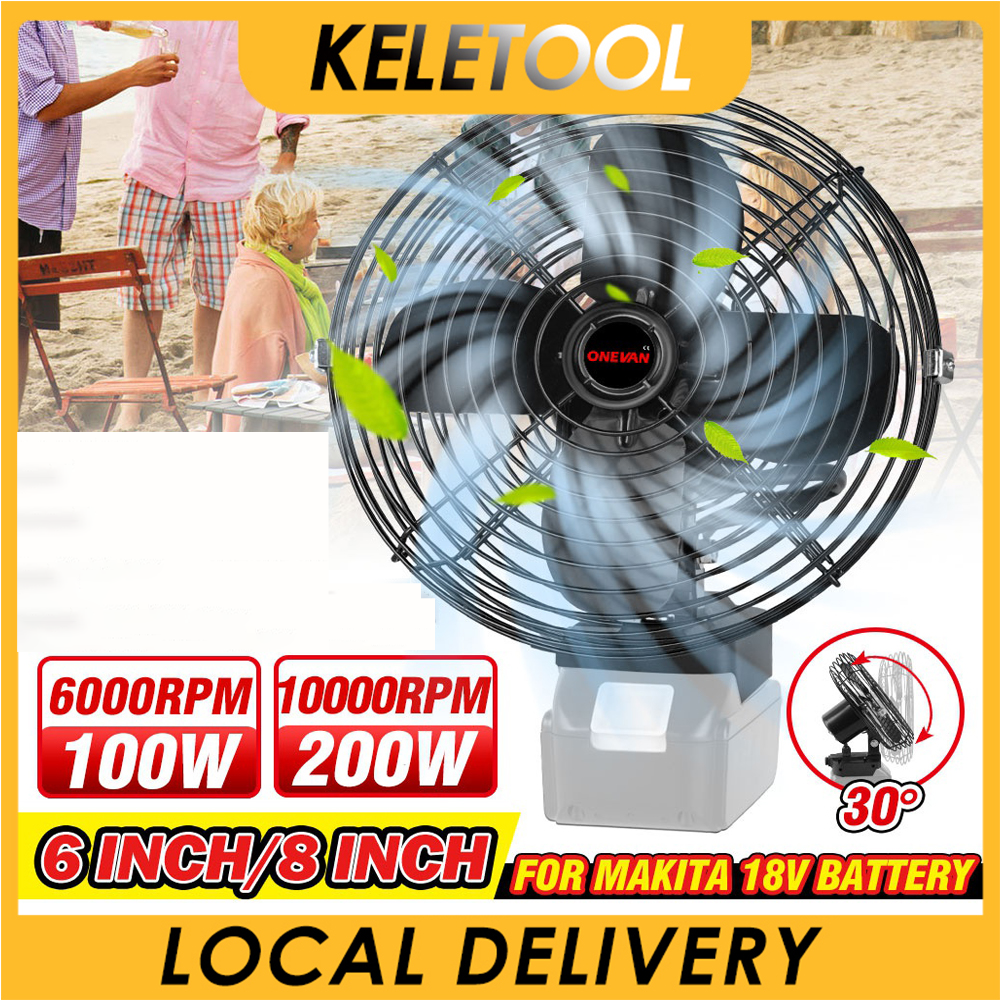cordless fan makita Compact Metal Mini Fan Powered by Makita 18V ...
