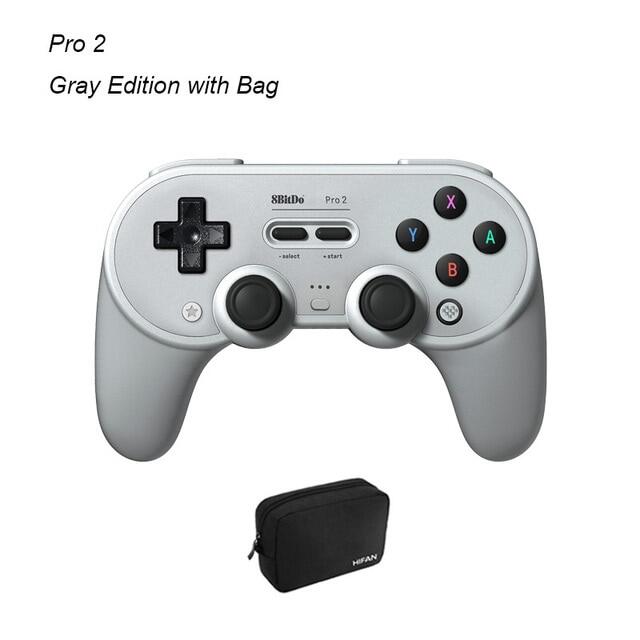 8bitdo Pro 2ไร้สายบลูทูธ Gamepad เกมคอนโทรลเลอร์พร้อมจอยสติ๊กสำหรับ
