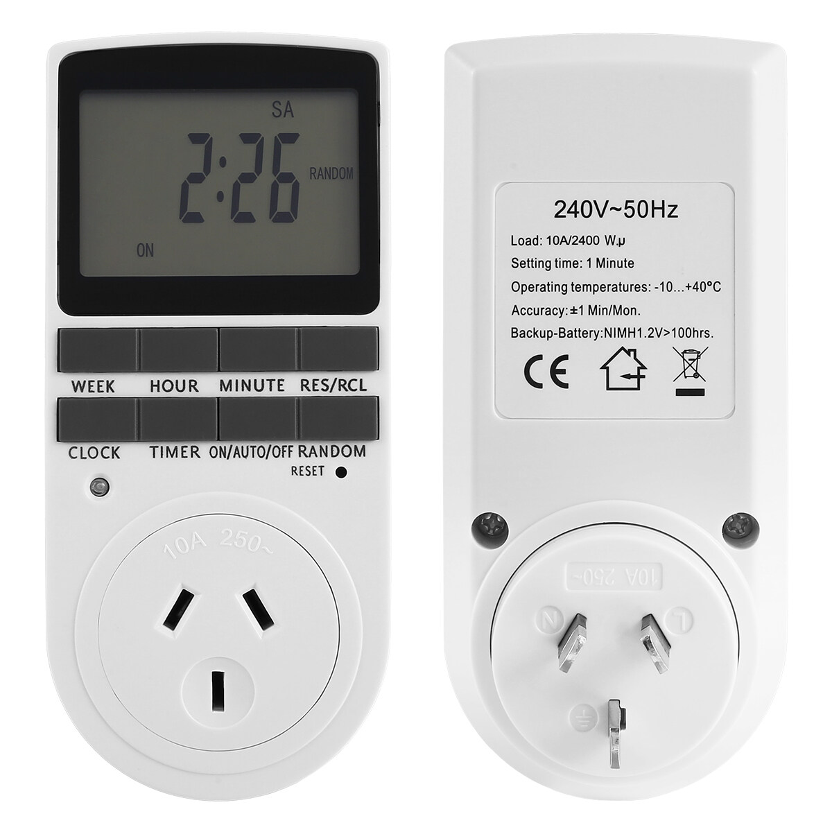 Digital Timer Switch Programmable Digital Timer Socket LCD Display Outlet Timer Switch Digital ...