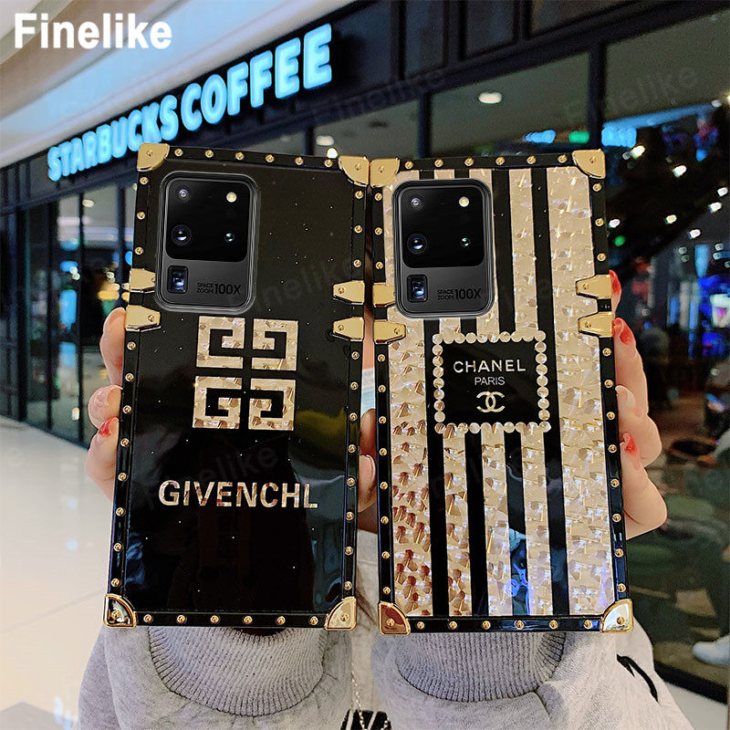 สำหรับSamsung Galaxy S20 Ultra Squareเคสโทรศัพท์Luxury Chanel Givenchy ...