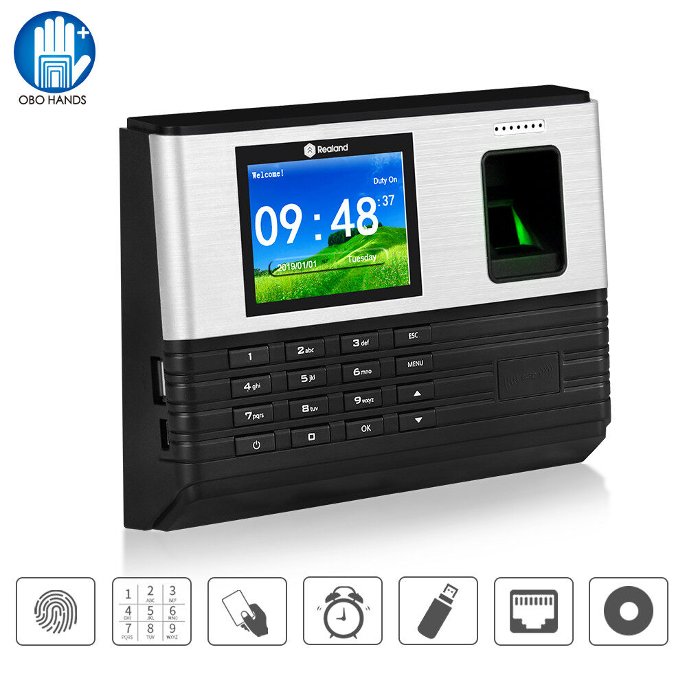 Realand 2.8Inch TCP/IP/WIFI Biometric Fingerprint Attendance Machine ...