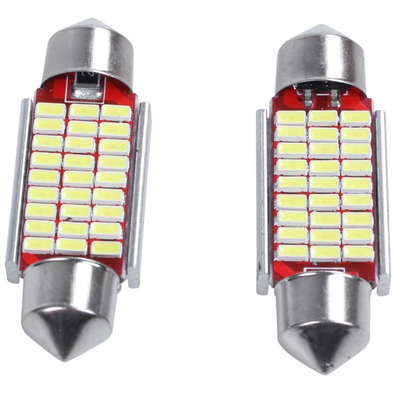 2Pcs C5W C10W 3014 Festoon Led Canbus Car Inteiror Bulb License Plate Light 12V - sffdfrfg ...