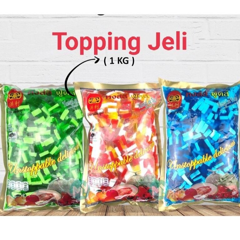 Jelly Topping Ice Blended / Boba Tea / Fruit Jelly/ Black Pearl Jelly ...