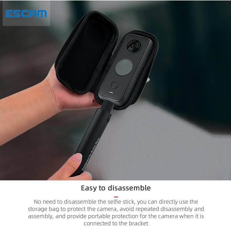 ESCAM กระเป๋าเก็บของป้องกันกระเป๋าถือกระเป๋าแบบพกพาสำหรับ Insta360 ONE ...