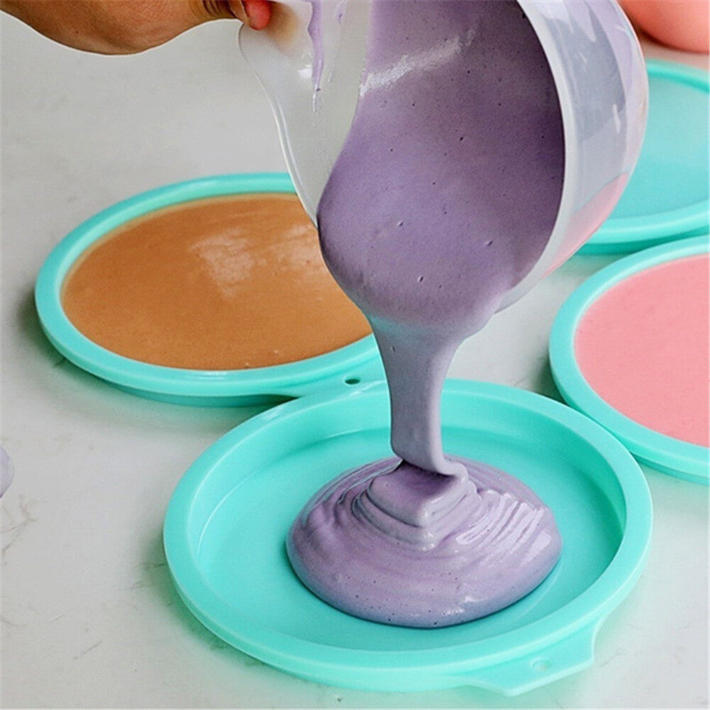 【Neatly】6/8 Inch Silicone Layered Cake Round Shape Mold Kitchen ...