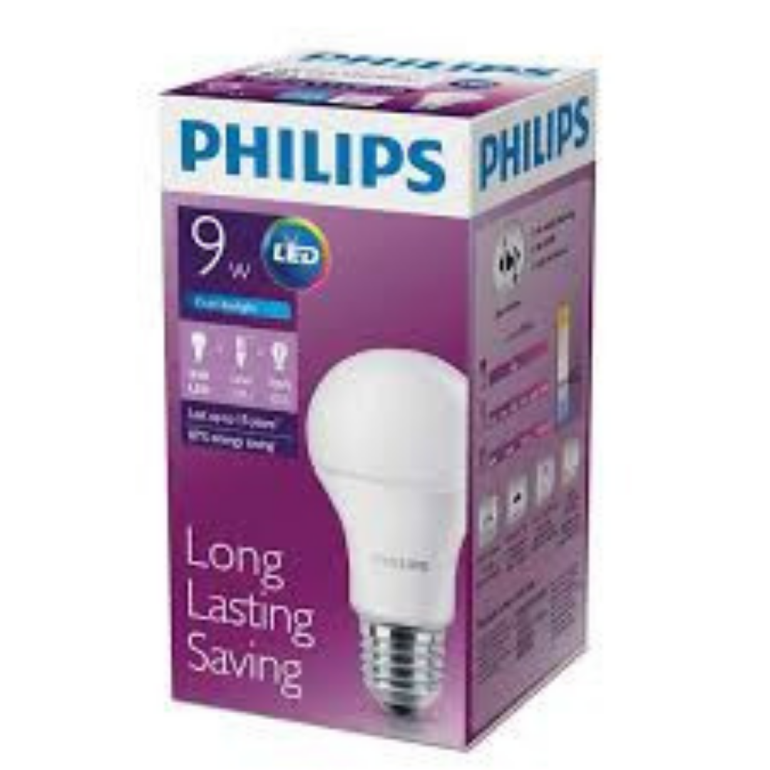 PHILIPS 9W/70W A60 LONG LASTING LED BULB E27 (DAYLIGHT 6500K) - Light ...