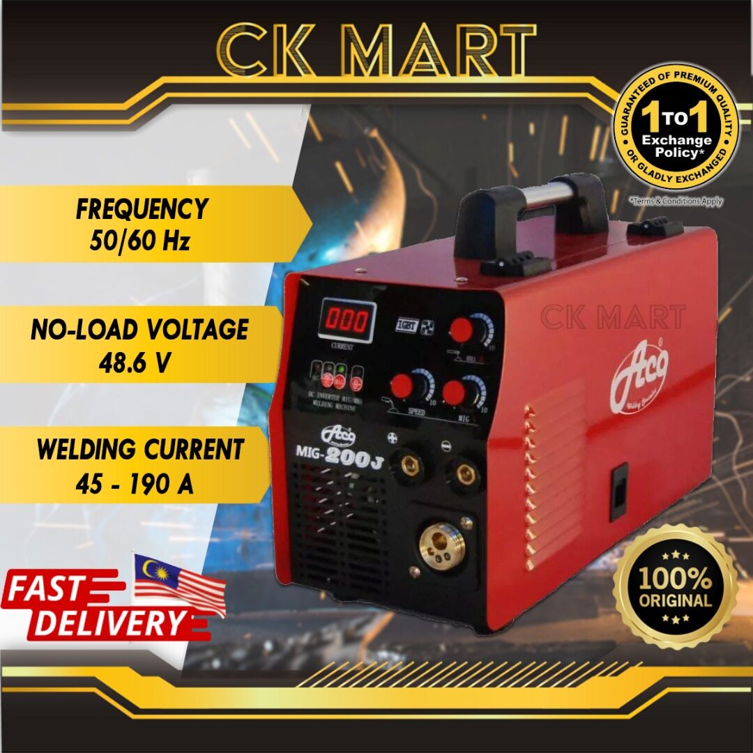 *READY STOCK* ACO MIG 200J Gasless Welding Machine *NON-GAS* (1 YEAR ...