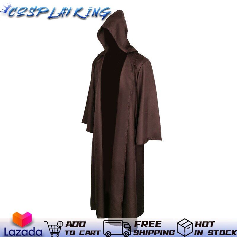 Unisex Halloween Jedi/Sith Knight Cloak Cosplay Adult Kids Hooded Robe ...