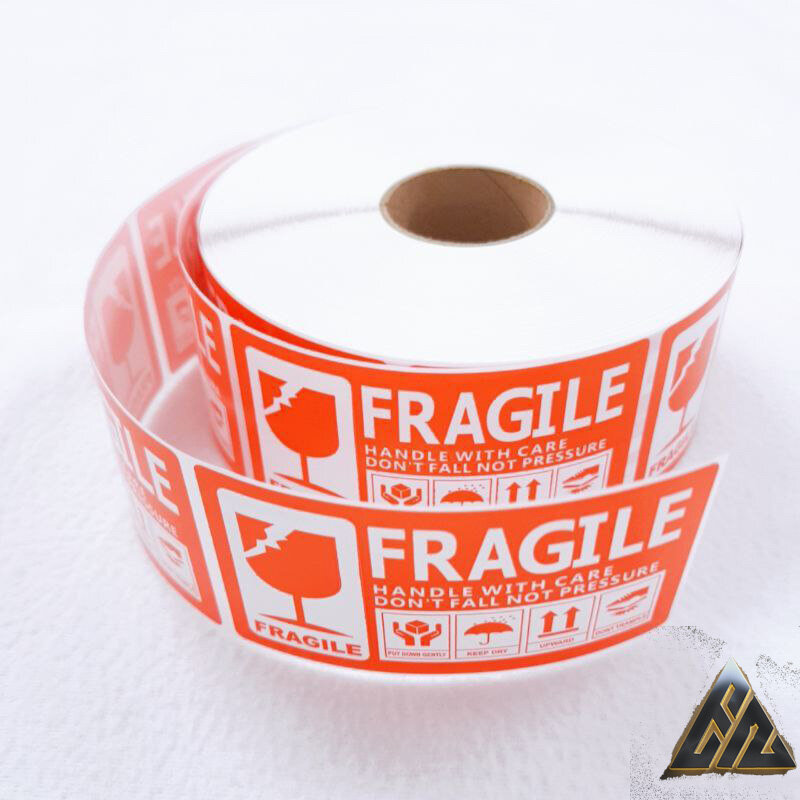 (1000 Pieces) Fragile Sticker Stickers Pelekat Handle with Care Stiker ...