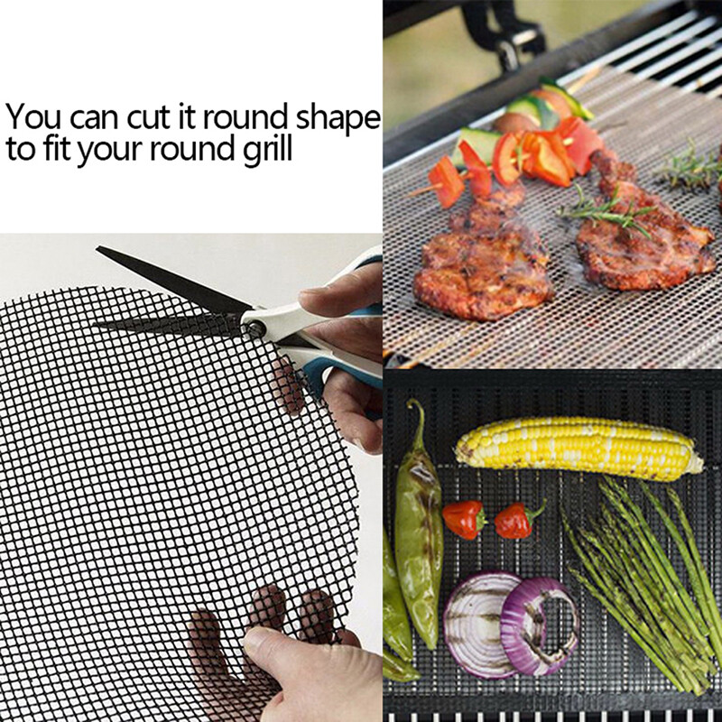 BBQ Grill Mesh Non-Stick Heat Resistance Improve Thermal Conductivity ...
