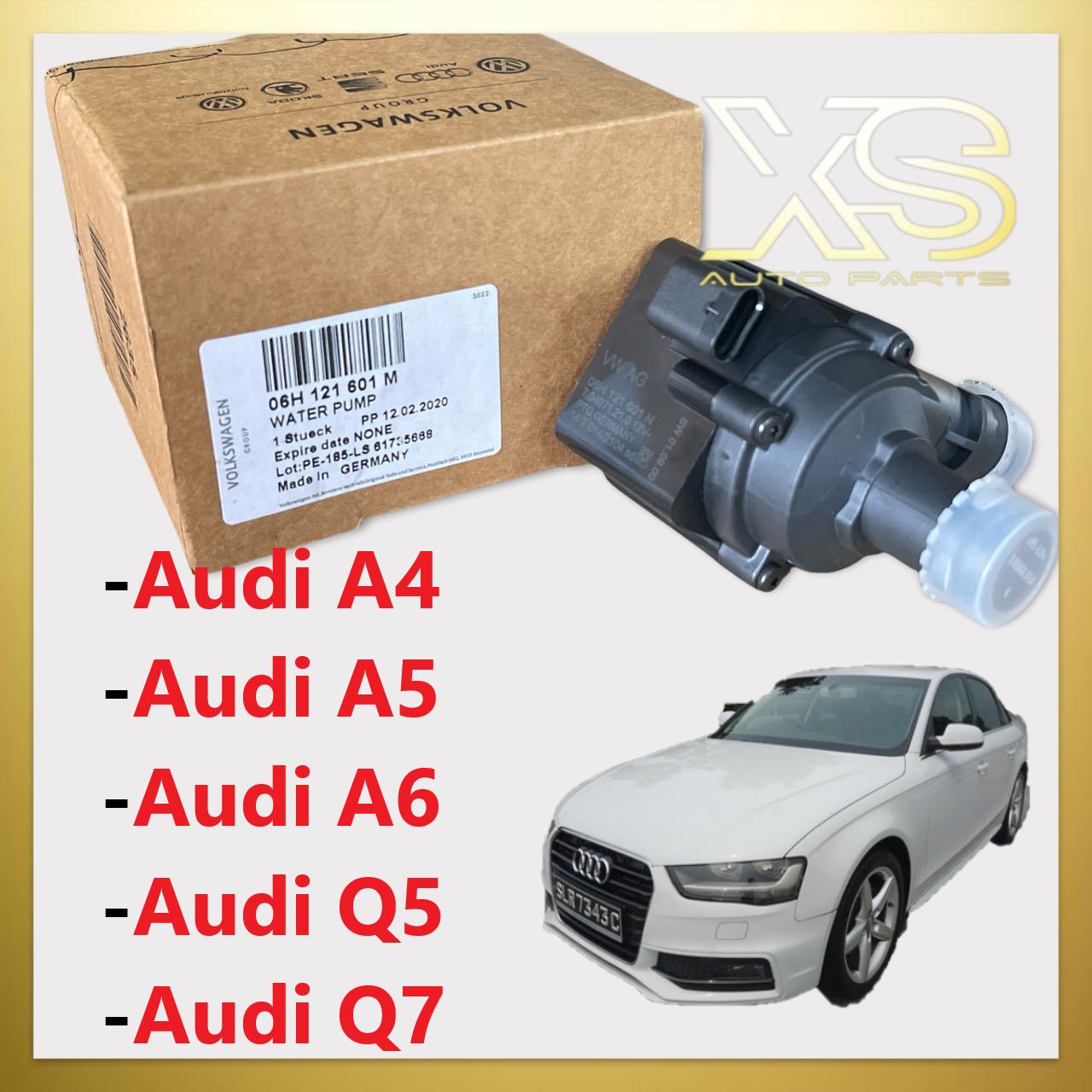 WATER PUMP COOLANT PUMP AUDI A4 A5 A6 Q5 Q7 VOLKSWAGEN PASSAT GOLF ...
