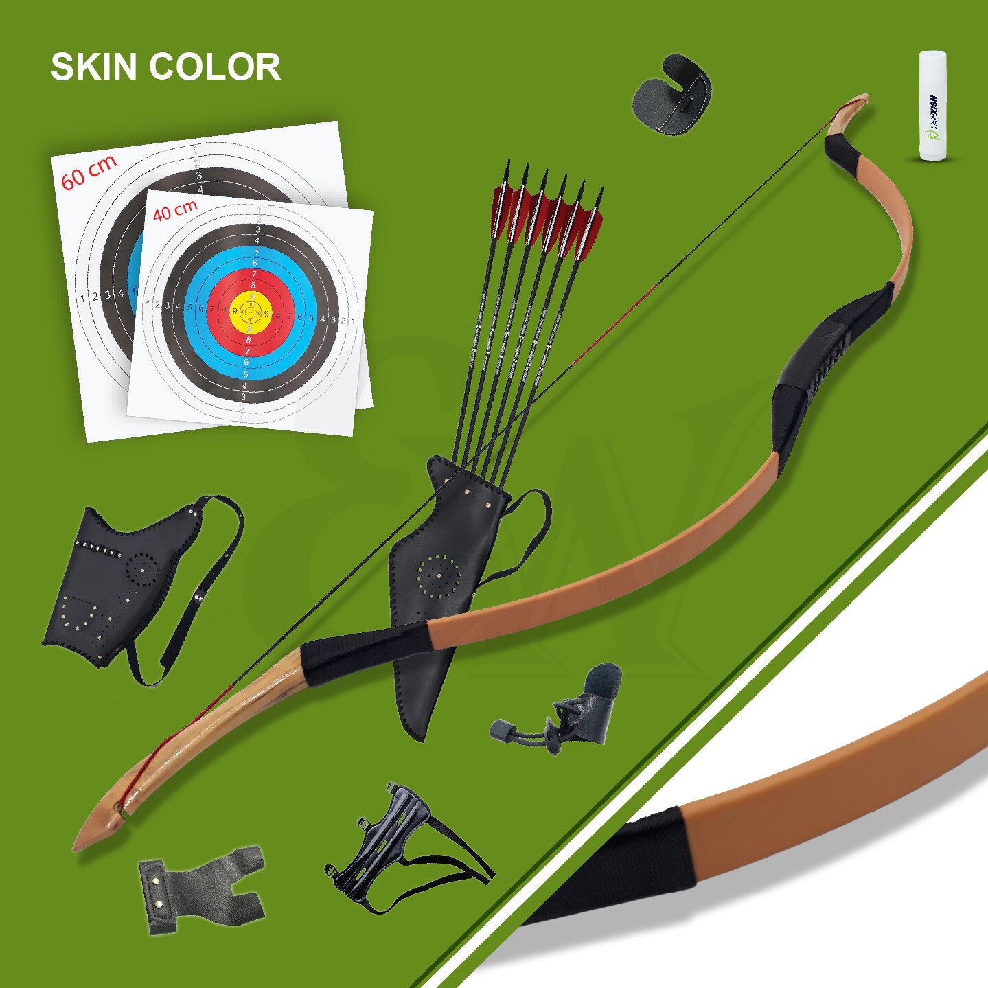 TenXion Archery Traditional Bow 15-55LBS Standard Busur Tradisional ...