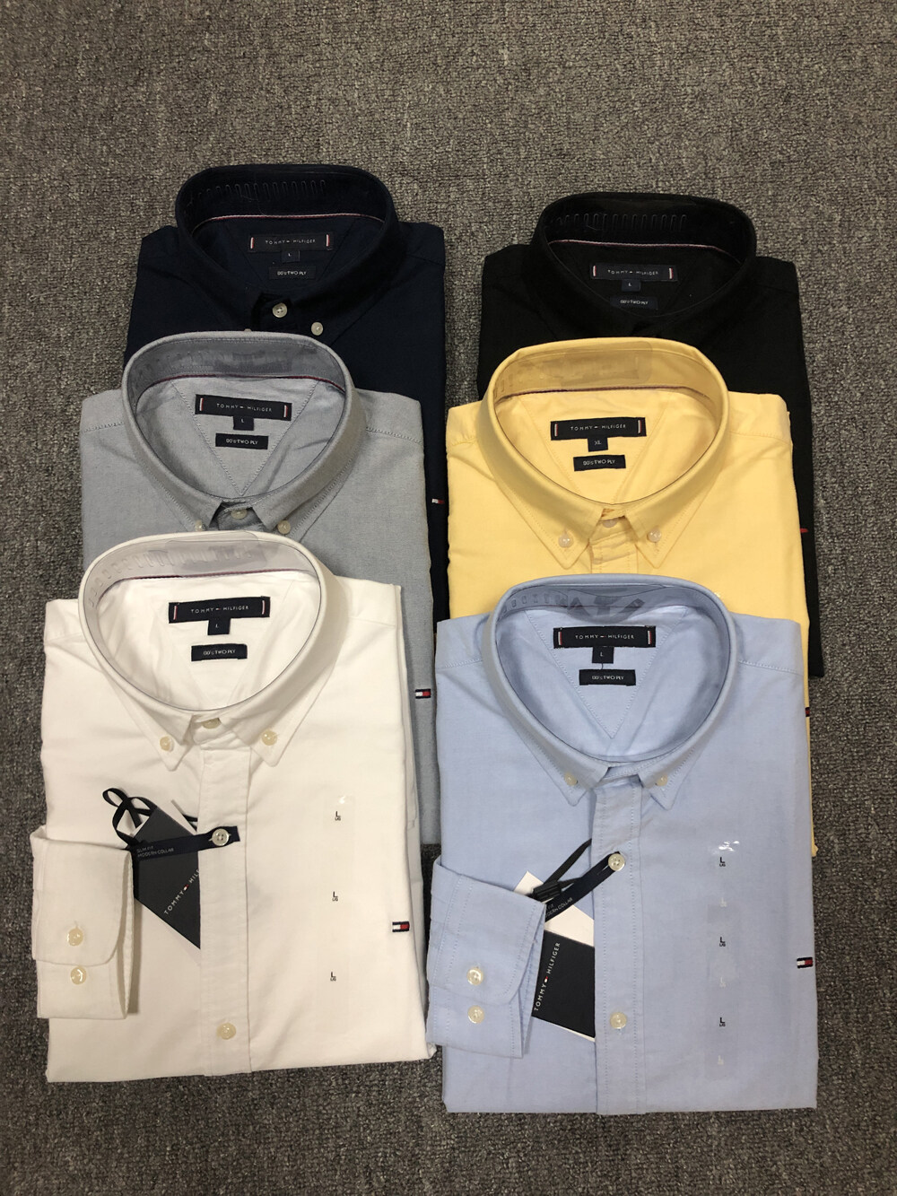 เสื้อเชิ้ตบุรุษแขนยาวผ้าอ๊อกซ์ฟอร์ด,เสื้อลำลองทรงสลิมฟิตสีพื้น - BOKCO MALL - ThaiPick