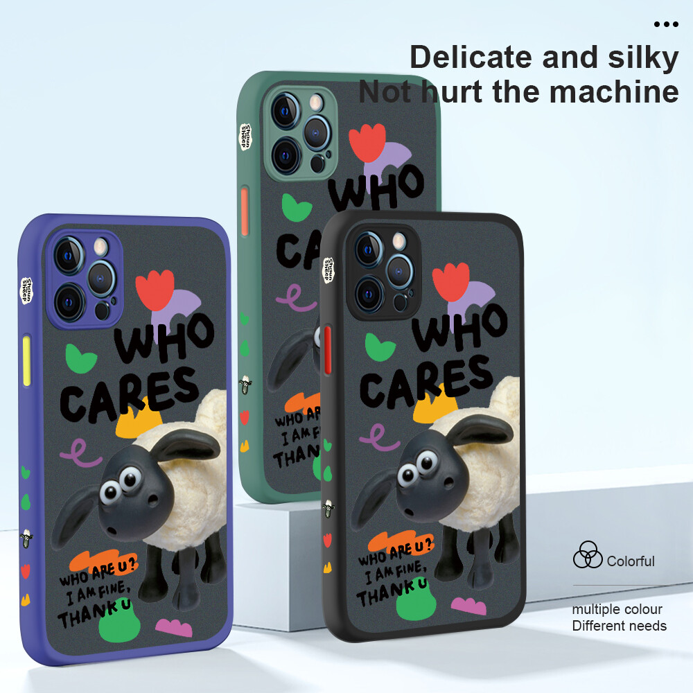 Jizetin Casing For OPPO A7 A5s OPPO A12 A12s Casing Cute Cartoon Shaun ...