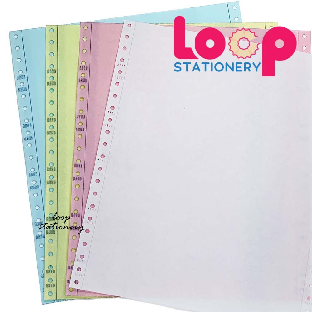 Sonoform 4Ply Computer Form White/Pink/Yellow/Blue NCR 9.5"x11 ...