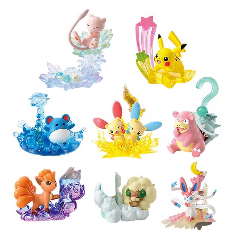 Genuine Pokemon Desktop Features Action Figure Elf Model Toys Pikachu ...