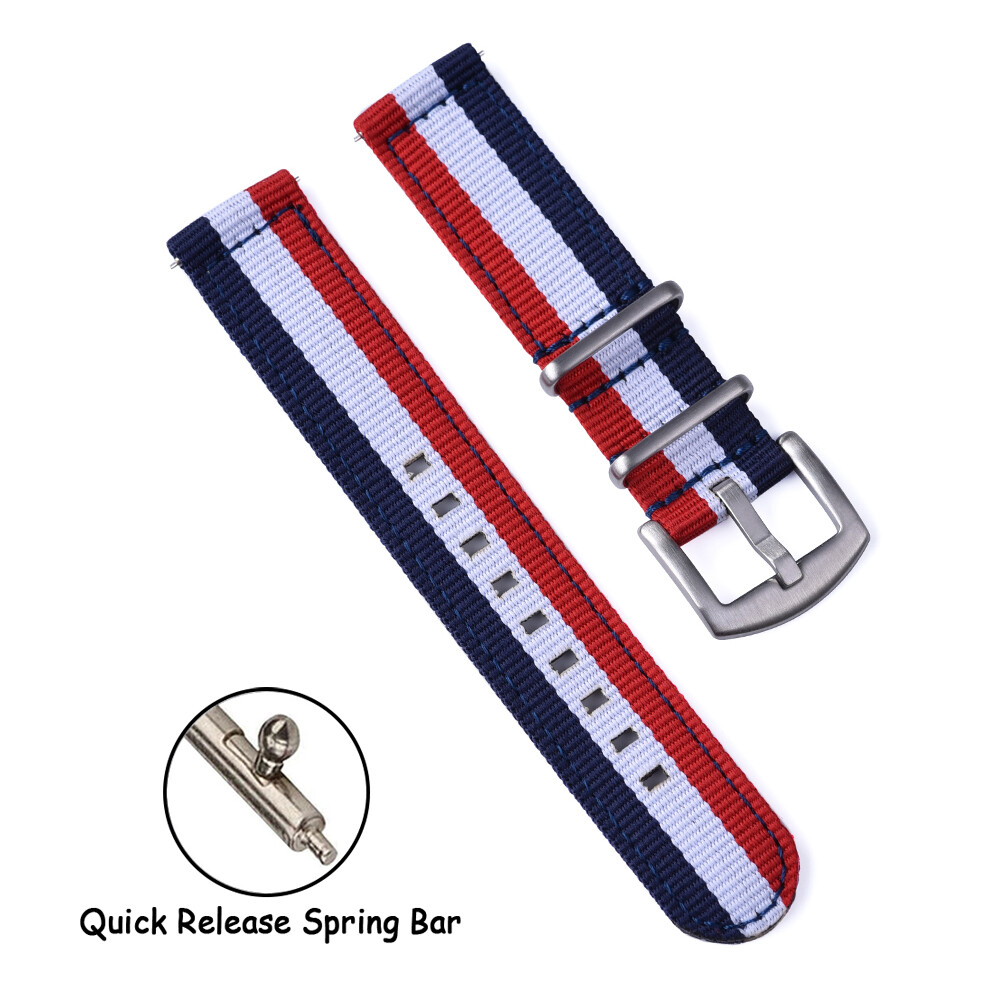 Quick Release Nato Strap Durable Nylon Watch Strap 18mm 20mm 22mm ...