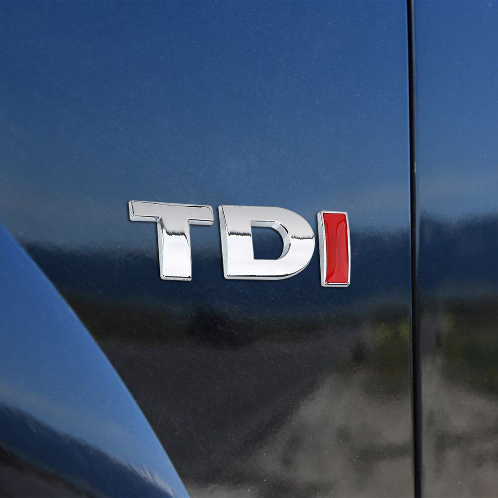 Car Sticker 3D Metal TDI Logo Emblem Badge Decal Turbo Direct Injection ...