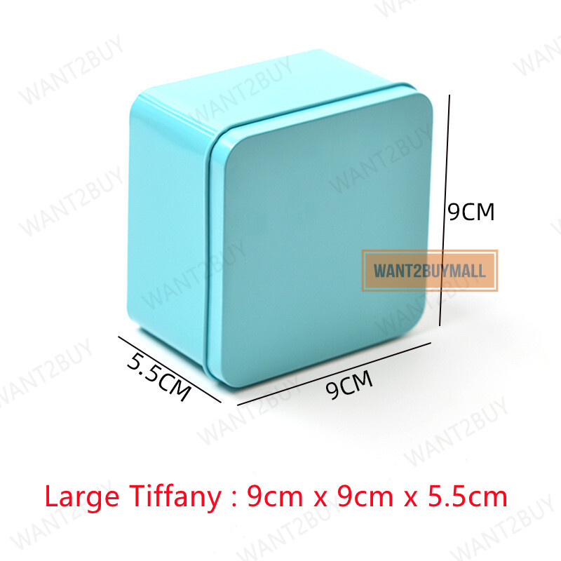 🇲🇾 🏆 Square Tin Metal Wedding Birthday Goodies Doorgift Gift Candy Box ...
