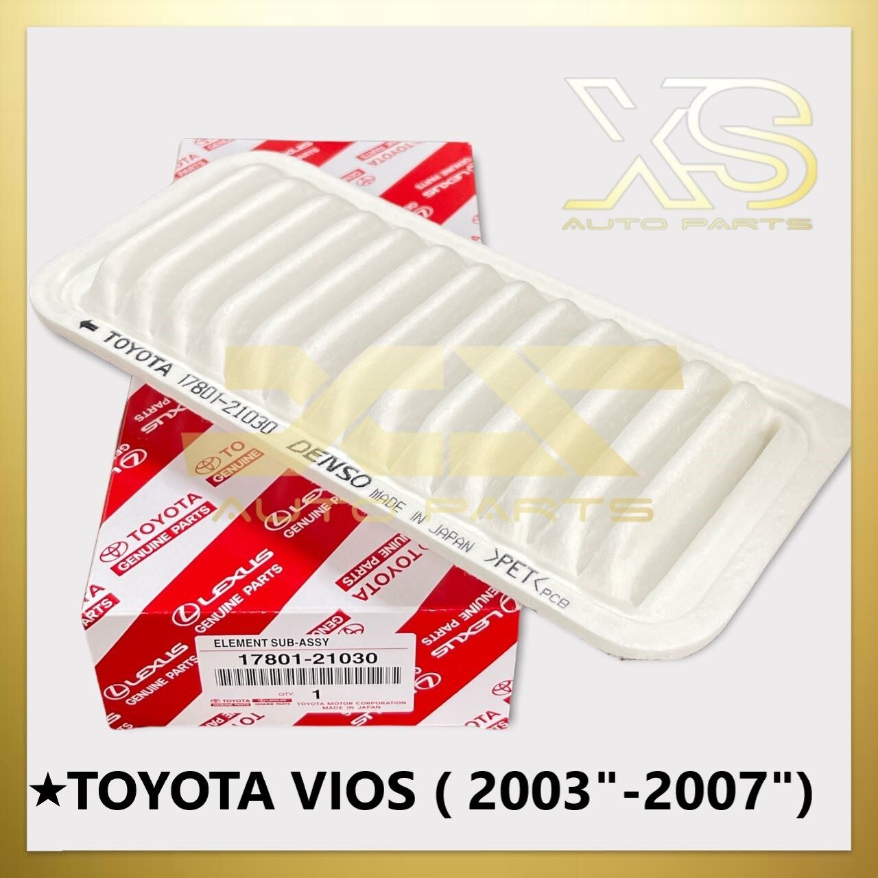 TOYOTA VIOS NCP42 (2003-2007) AIR FILTER (17801-21030) | Lazada