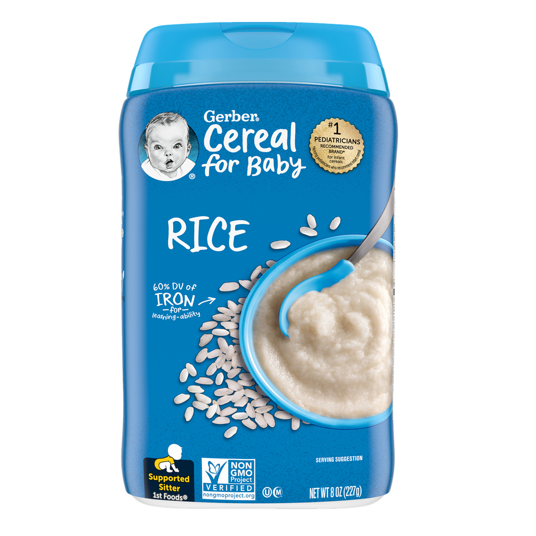 Gerber Baby Food Cereal 227g - Single Grain/Multigrain/Oatmeal/ Whole ...