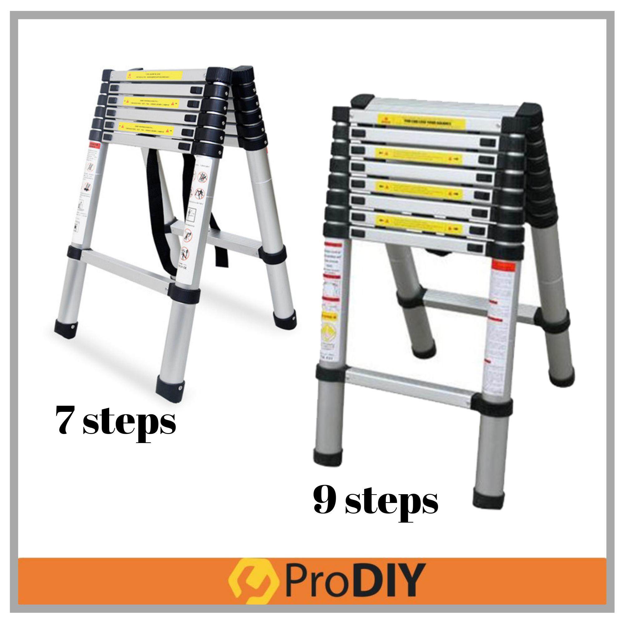 DS2 / DS26 Double-Sided Telescopic Extendable Aluminium Ladder 2M / 2 ...