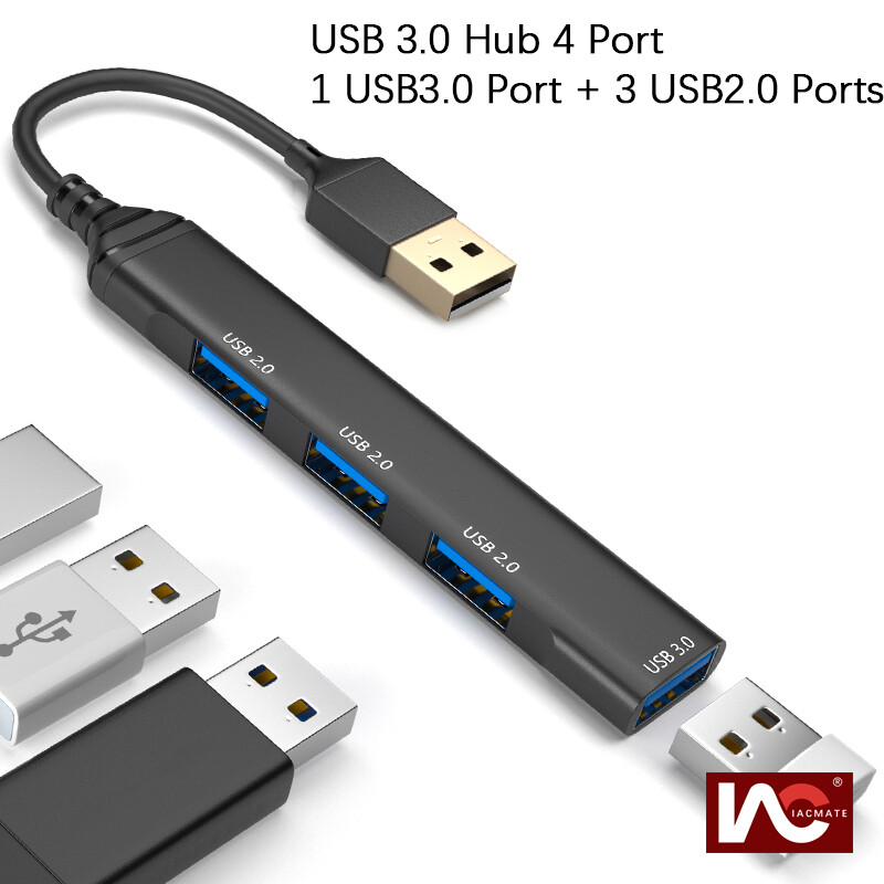 Lightning Hub Adapter, USB A Port Multi Splitter Adapter Compatible ...